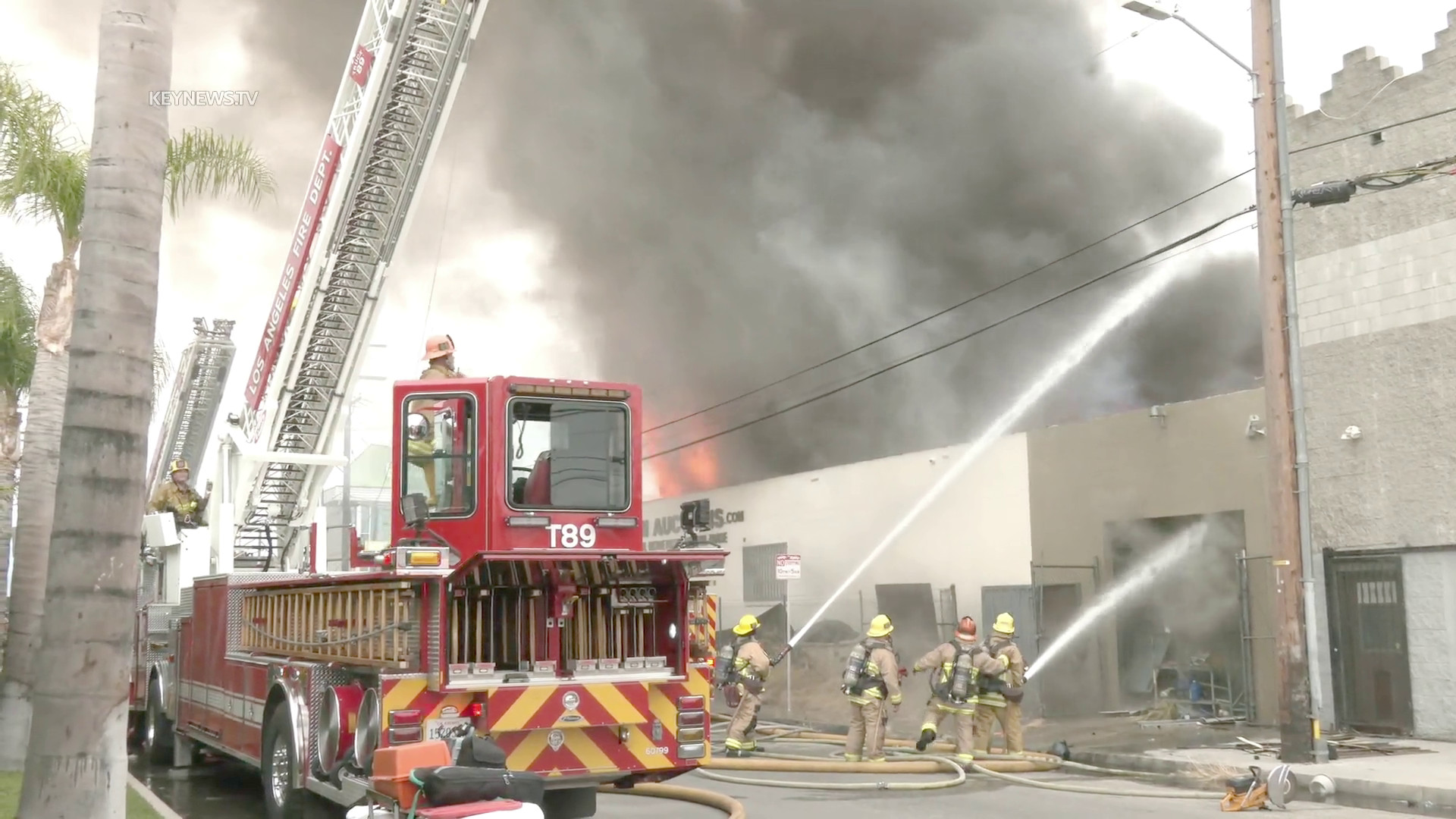 Roof Collapses in North Hollywood Commercial Structure Fire ...